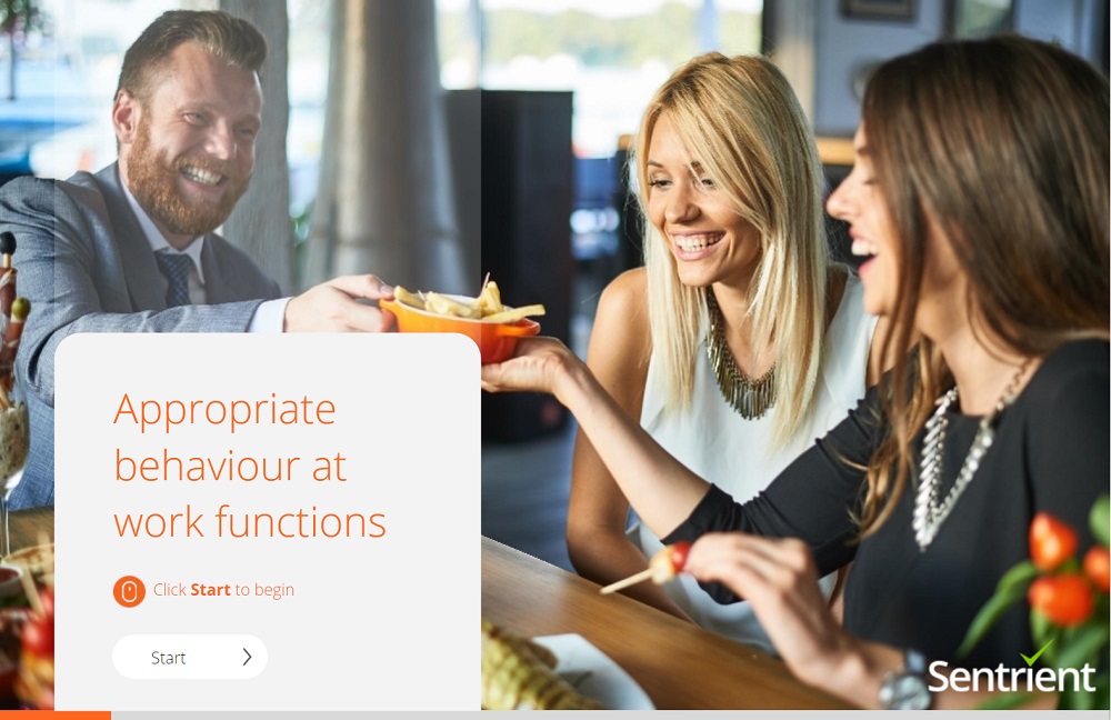 Online Appropriate Behaviour At Work Functions Training Course | Sentrient
